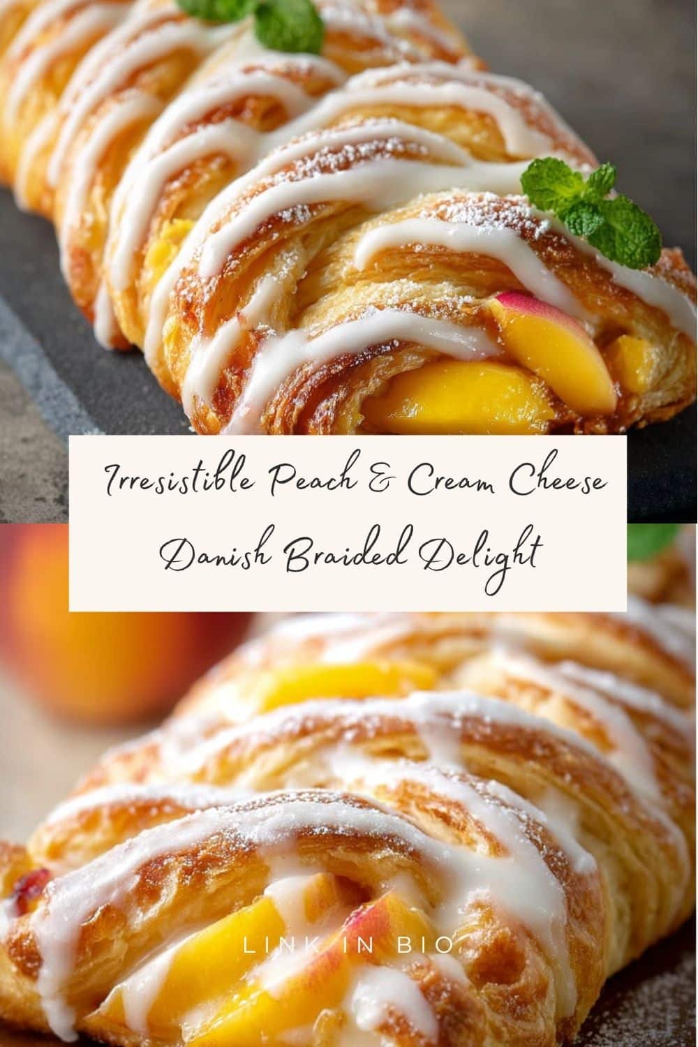 Peach Cream Cheese Braided Danish: Bake this Irresistible Delight